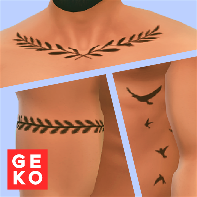 Tattoos : VOL 1 - The Sims 4 Create a Sim - CurseForge