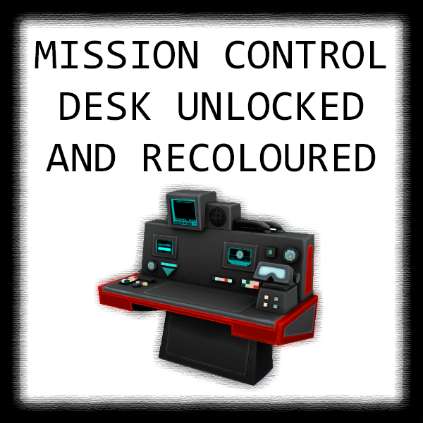 Mission Control Desk - Unlocked and Recoloured - The Sims 4 Build / Buy ...