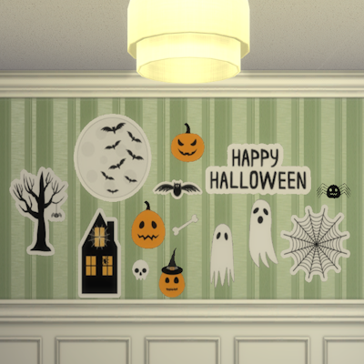 Halloween Wall Decals - The Sims 4 Build / Buy - CurseForge
