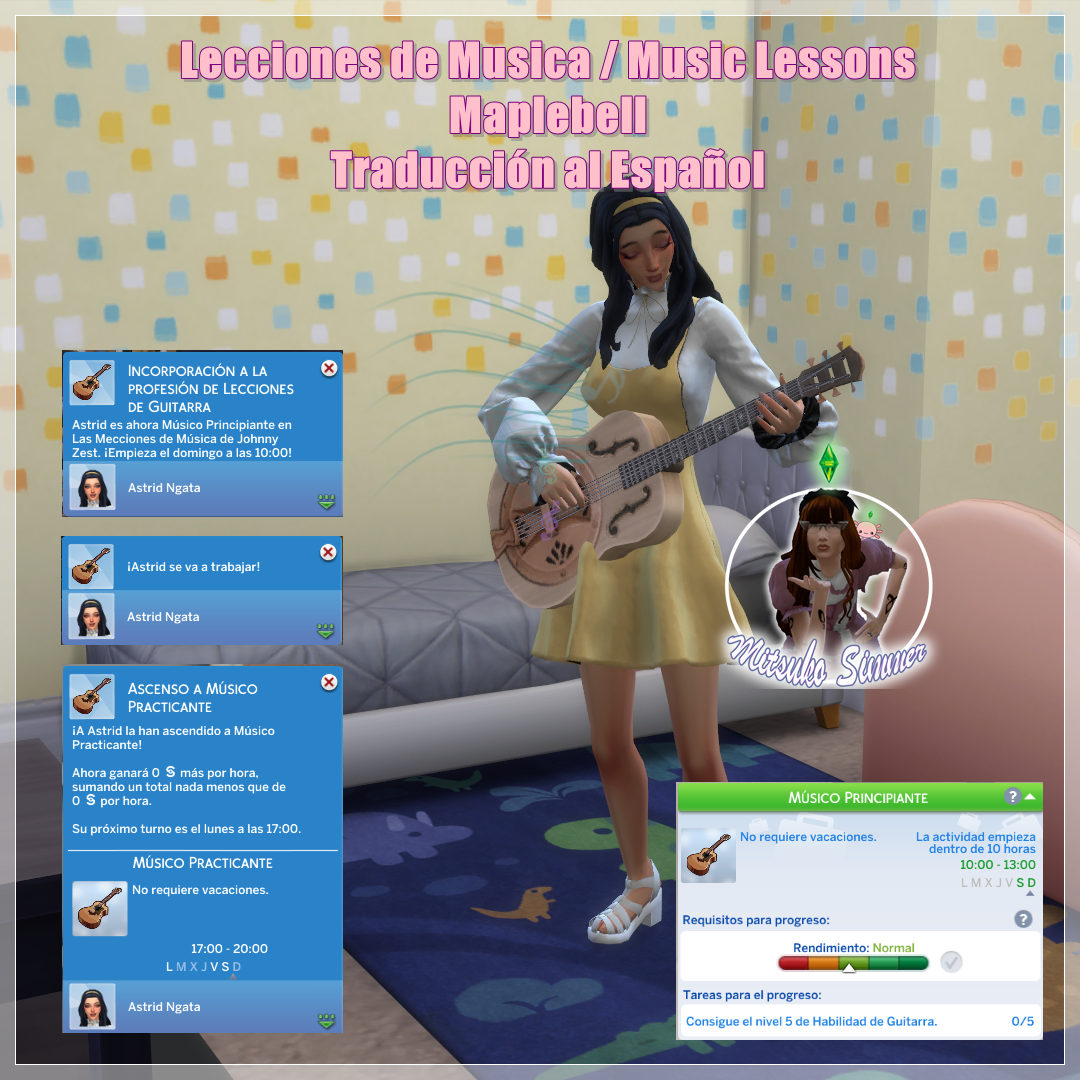 Install Lecciones de Música/Music Lessons x maplebell TRAUDCCION AL ...