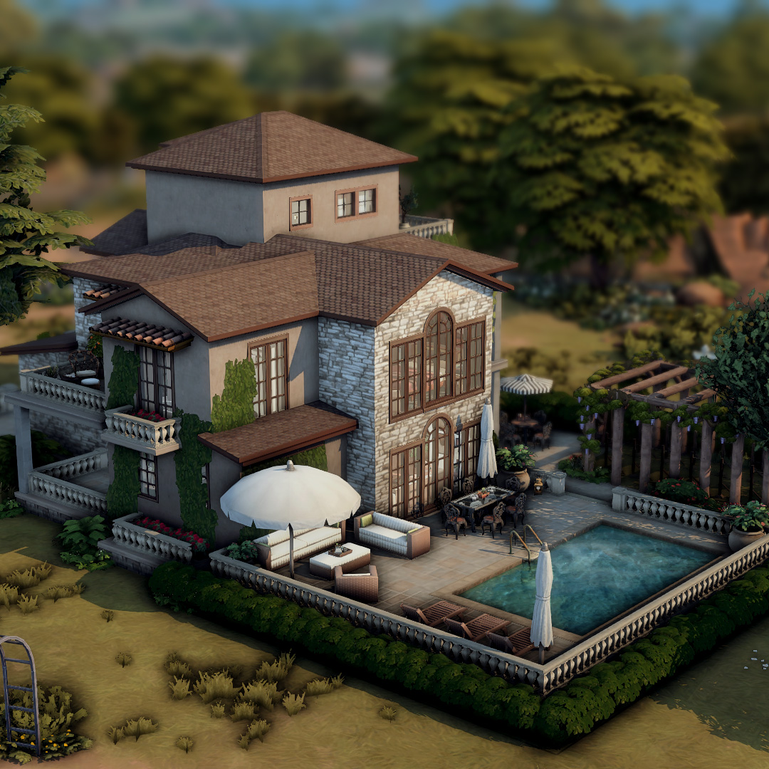 Grapevine terrace huge family house - The Sims 4 Rooms / Lots - CurseForge