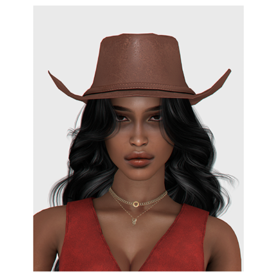 Western Leather Hat - The Sims 4 Create a Sim - CurseForge