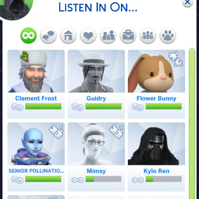 Listen in on All - The Sims 4 Mods - CurseForge