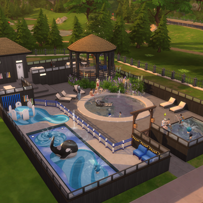 Blue Wavez Community Pool - The Sims 4 Rooms / Lots - CurseForge