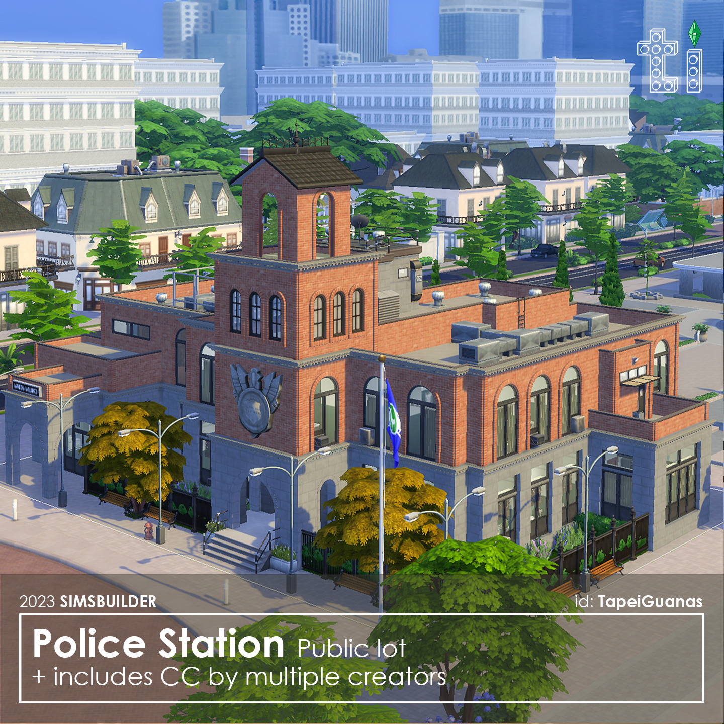 TapeiGuanas - Police Station - The Sims 4 Rooms / Lots - CurseForge