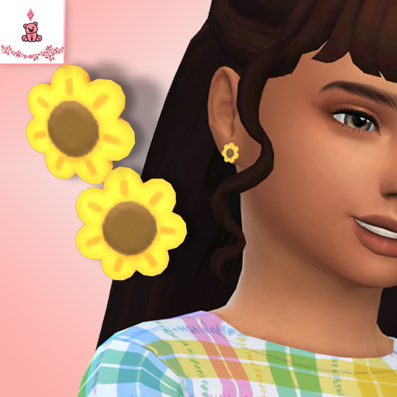 Sunflower Studs [Child] - The Sims 4 Create a Sim - CurseForge
