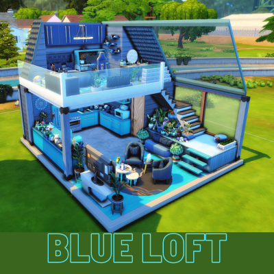 Blue Loft - The Sims 4 Rooms / Lots - CurseForge