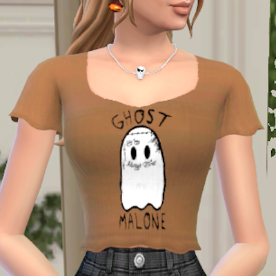 Download Ghost Malone Cropped Shirt - The Sims 4 Mods - CurseForge