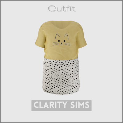 Download T-Shirt & Confetti Skirt - Toddler - The Sims 4 Mods - CurseForge