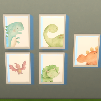 Dinosaur Nursery Art - The Sims 4 Build / Buy - CurseForge