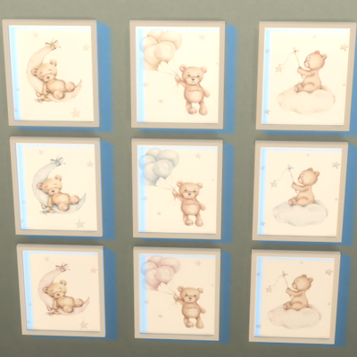 Teddy Bear Nursery Art - The Sims 4 Build / Buy - CurseForge