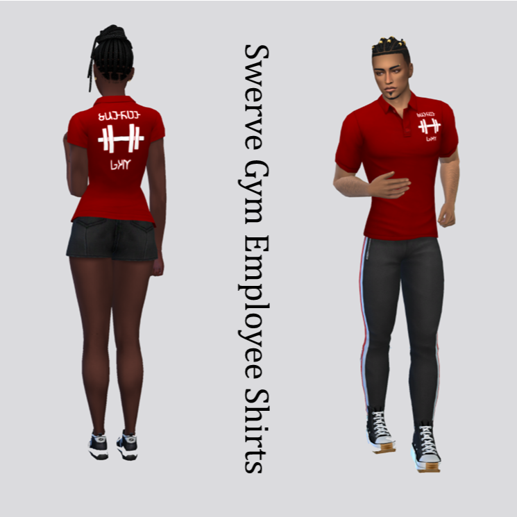 Swerve Gym Uniforms and Merch - The Sims 4 Create a Sim - CurseForge