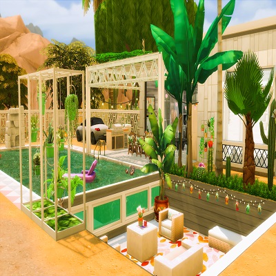 OASIS DESERT HOME - The Sims 4 Rooms / Lots - CurseForge