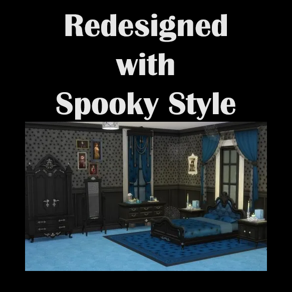 Redesigned with Spooky Style Bedroom Items - The Sims 4 Build / Buy ...