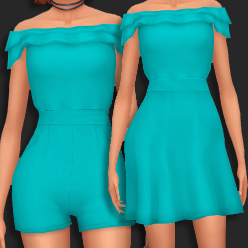 Cabana Dress & Romper - The Sims 4 Create a Sim - CurseForge