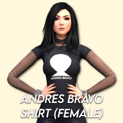 Andres Bravo New Aftermath Shirt (Female) - The Sims 4 Create a Sim - CurseForge