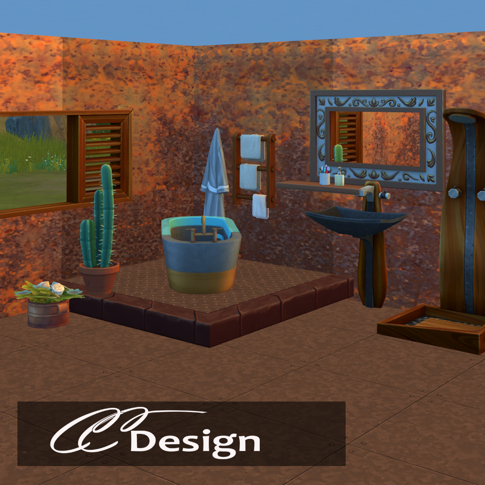 Wallpaper - Rusty wall - The Sims 4 Build / Buy - CurseForge