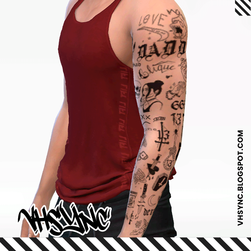 [VHSync] Full arm tattoo set - The Sims 4 Create a Sim - CurseForge