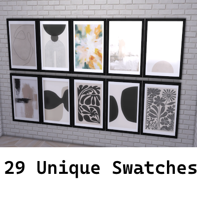 Modern Abstract Wall Art - The Sims 4 Build / Buy - CurseForge