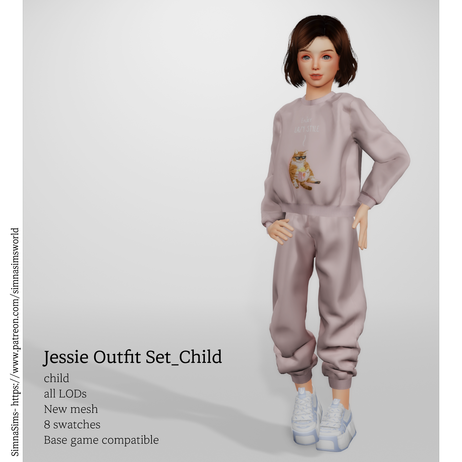 [simna] Jessie Outfit - Child version - The Sims 4 Create a Sim ...