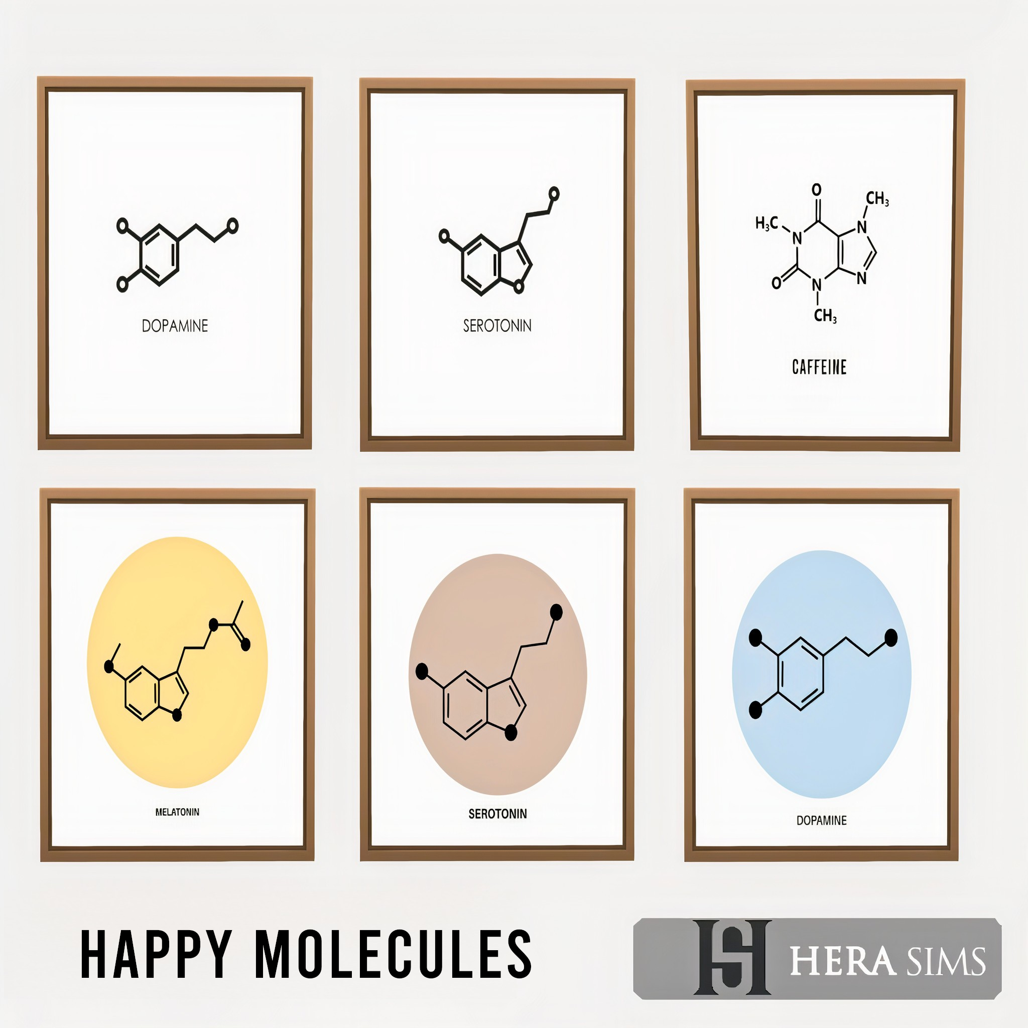 Happy molecules - wall prints - The Sims 4 Build / Buy - CurseForge