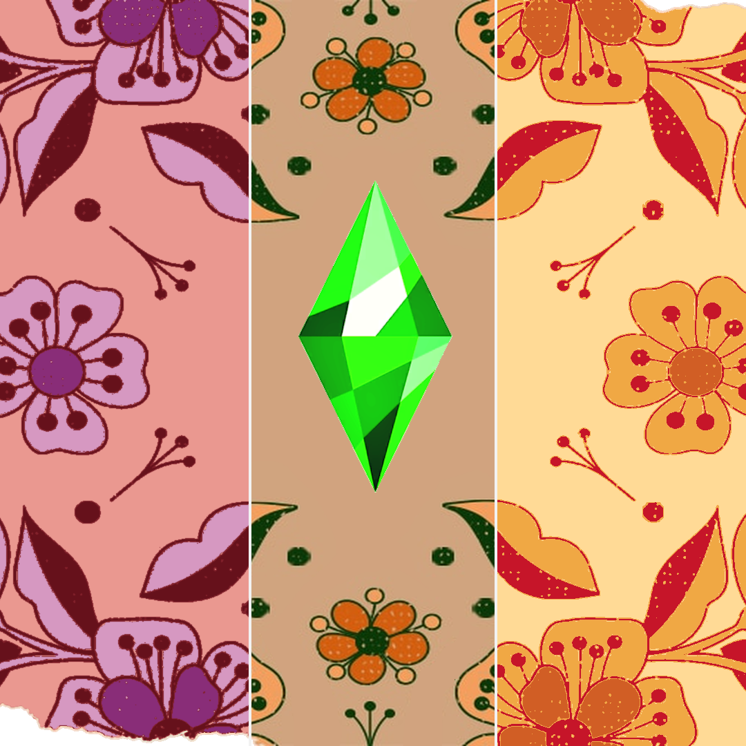 Retro Vintage Floral Loading Screen Set - by JimBoblia - The Sims 4 ...
