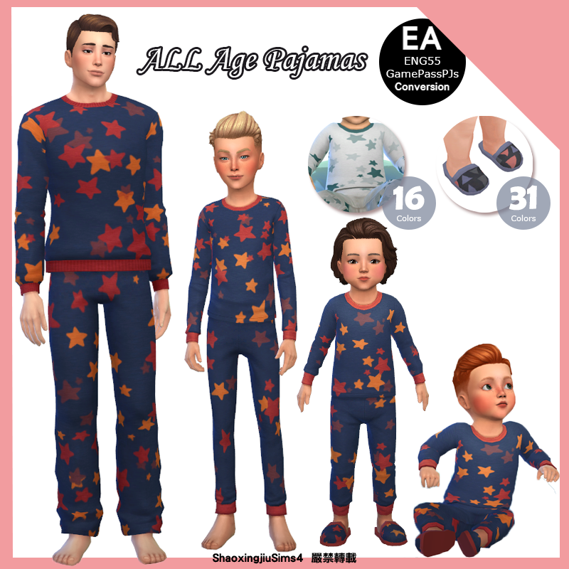 G55 PJs Set - The Sims 4 Create a Sim - CurseForge