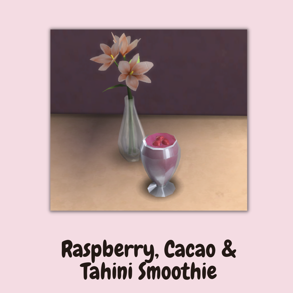 Raspberry, Cacao & Tahini Smoothie - The Sims 4 Mods - CurseForge