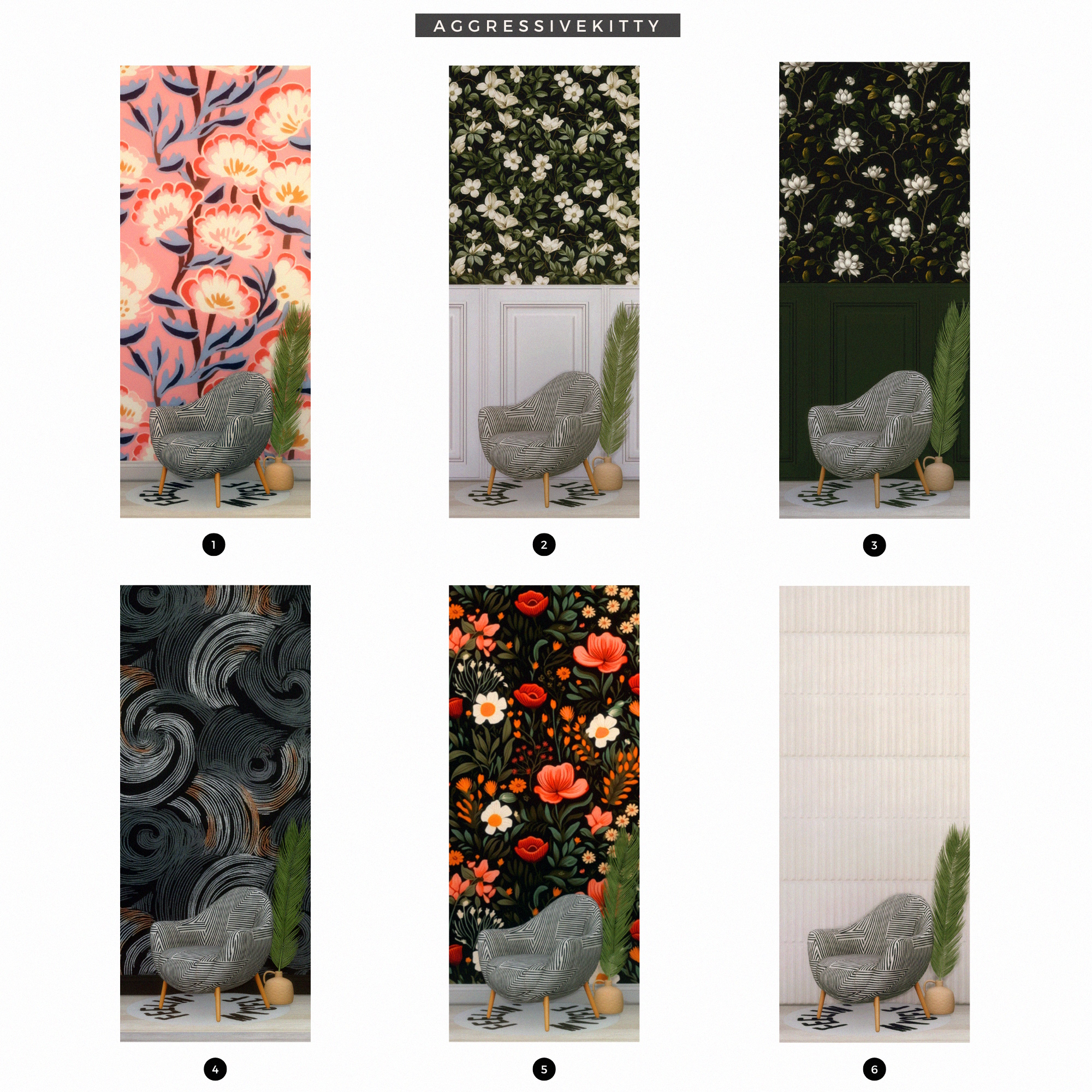DESIGN ESSENTIALS l Simplistic Urban Wallpaper Set - The Sims 4 Build ...