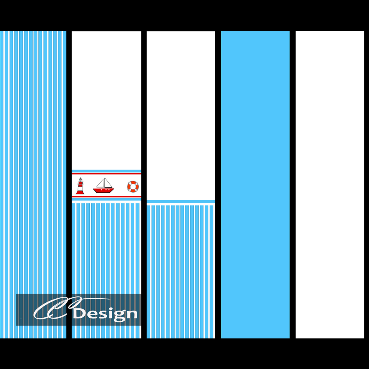 light blue stripes with maritime border - The Sims 4 Build / Buy ...
