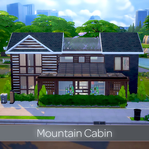 Modern Mountain Cabin 2bd2ba, for a family of 3 - The Sims 4 Rooms ...