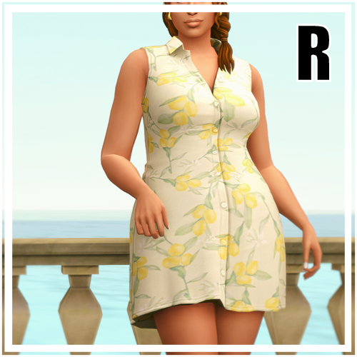 Summer in Tartosa - Lucy Shirt Dress - Files - The Sims 4 Create a Sim ...