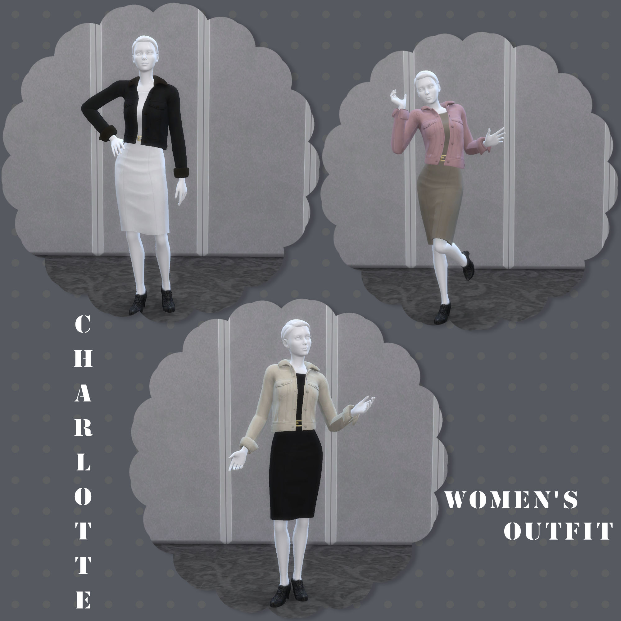 Charlotte women's outfit - The Sims 4 Create a Sim - CurseForge