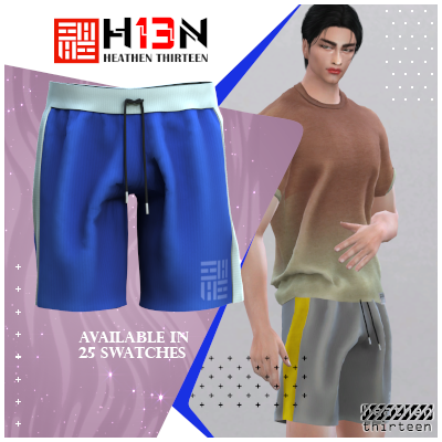 Download Tape Side Colorblock Track Shorts - The Sims 4 Mods - CurseForge