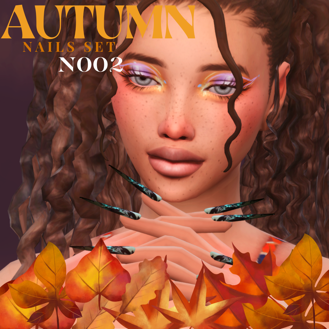 Autumn Nails Set N002 - The Sims 4 Create a Sim - CurseForge
