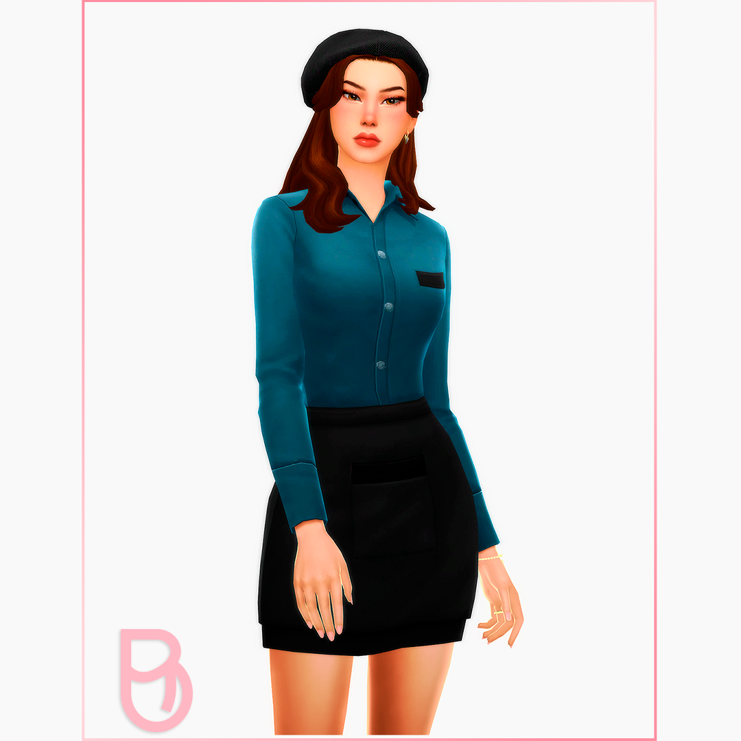 Woman Chef Uniform - Long Sleeves - Version 2 - Files - The Sims 4 ...