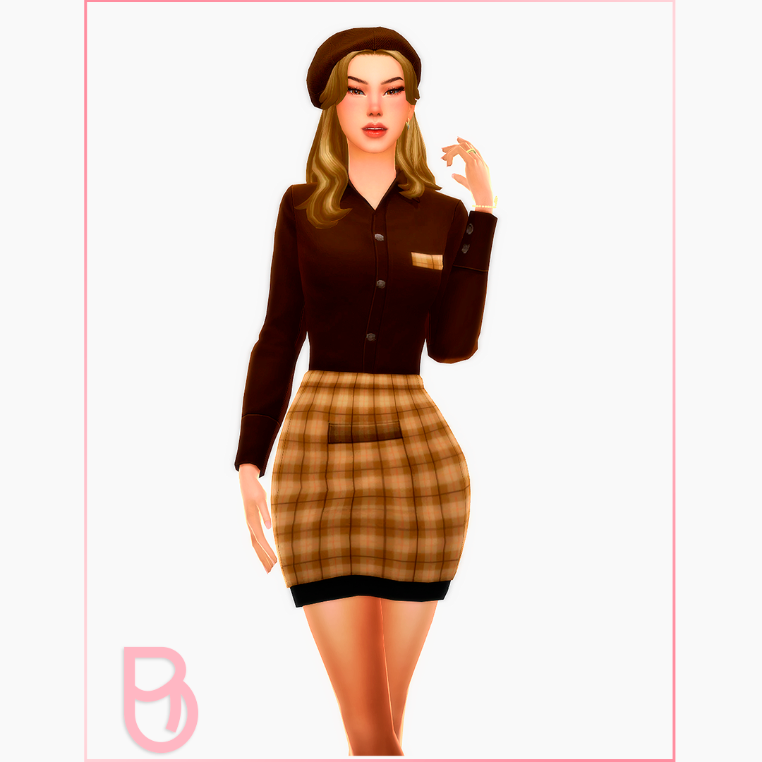 Woman Chef Uniform - Long Sleeves - Version 3 - The Sims 4 Create a Sim ...