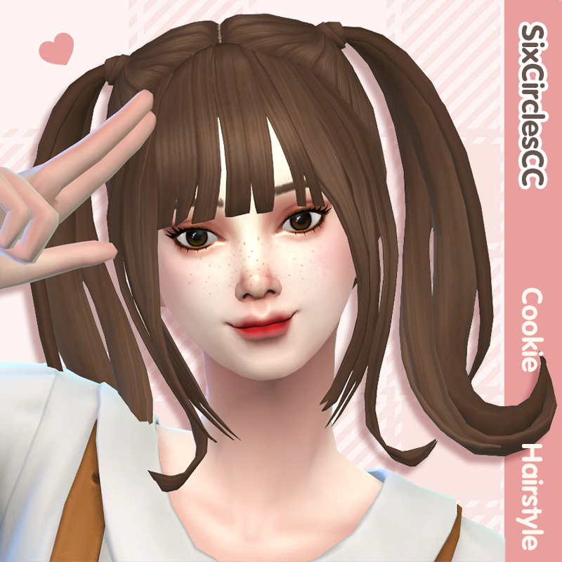 Cute Hairstyle - Cookie - The Sims 4 Create a Sim - CurseForge