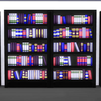 Black Dual Towering Bookcase - The Sims 4 Build / Buy - CurseForge