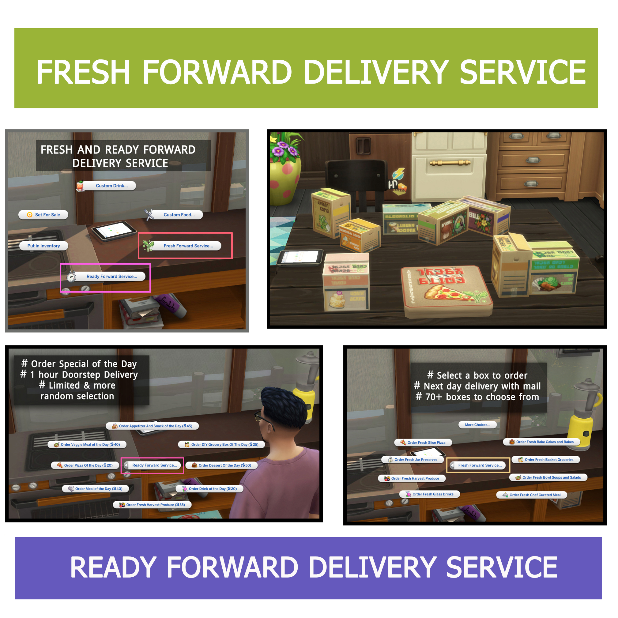 Fresh Forward Delivery Service - The Sims 4 Mods - CurseForge