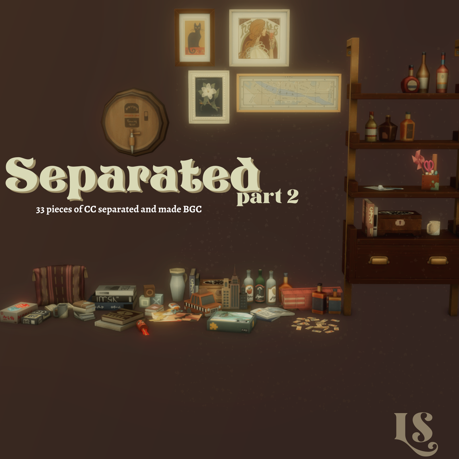 Separated part 2 || CC Clutter Set - The Sims 4 Build / Buy - CurseForge