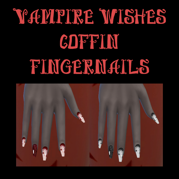 Vampire Wishes Fingernails - Coffin - The Sims 4 Create a Sim - CurseForge