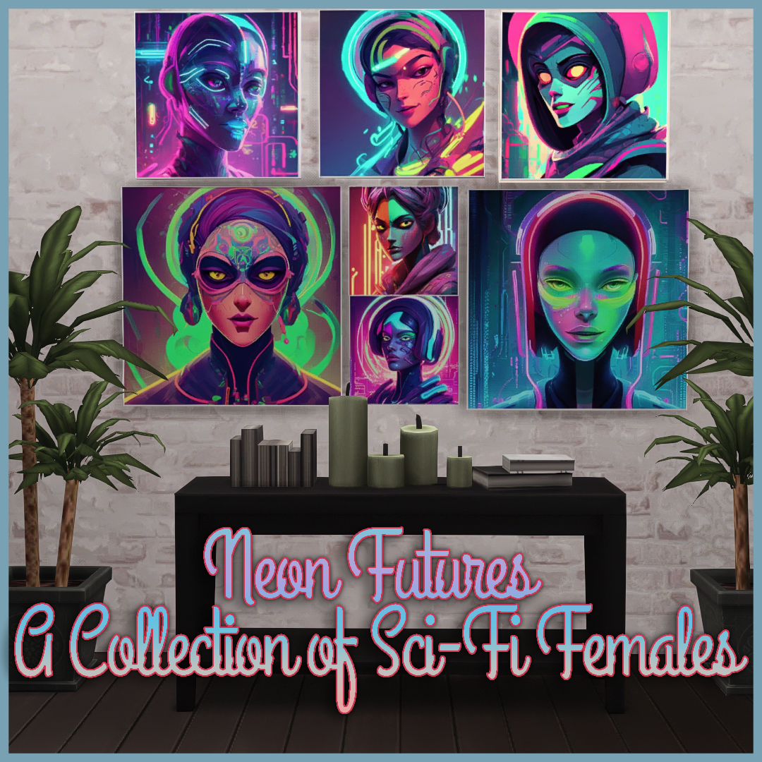 Neon Futures: A Collection of Sci-Fi Females - The Sims 4 Build / Buy ...
