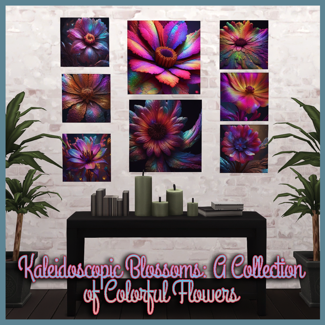 Kaleidoscopic Blossoms: A Collection of Colorful Flowers - The Sims 4 ...