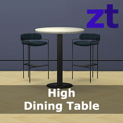 ZT Canfranc High Dining Table - The Sims 4 Build / Buy - CurseForge