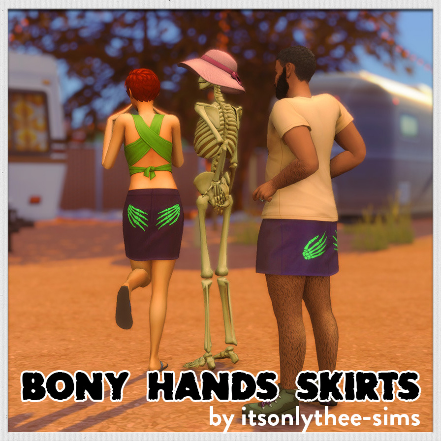 Bony Hands Skirt (Simblreen 2022) - The Sims 4 Create a Sim - CurseForge
