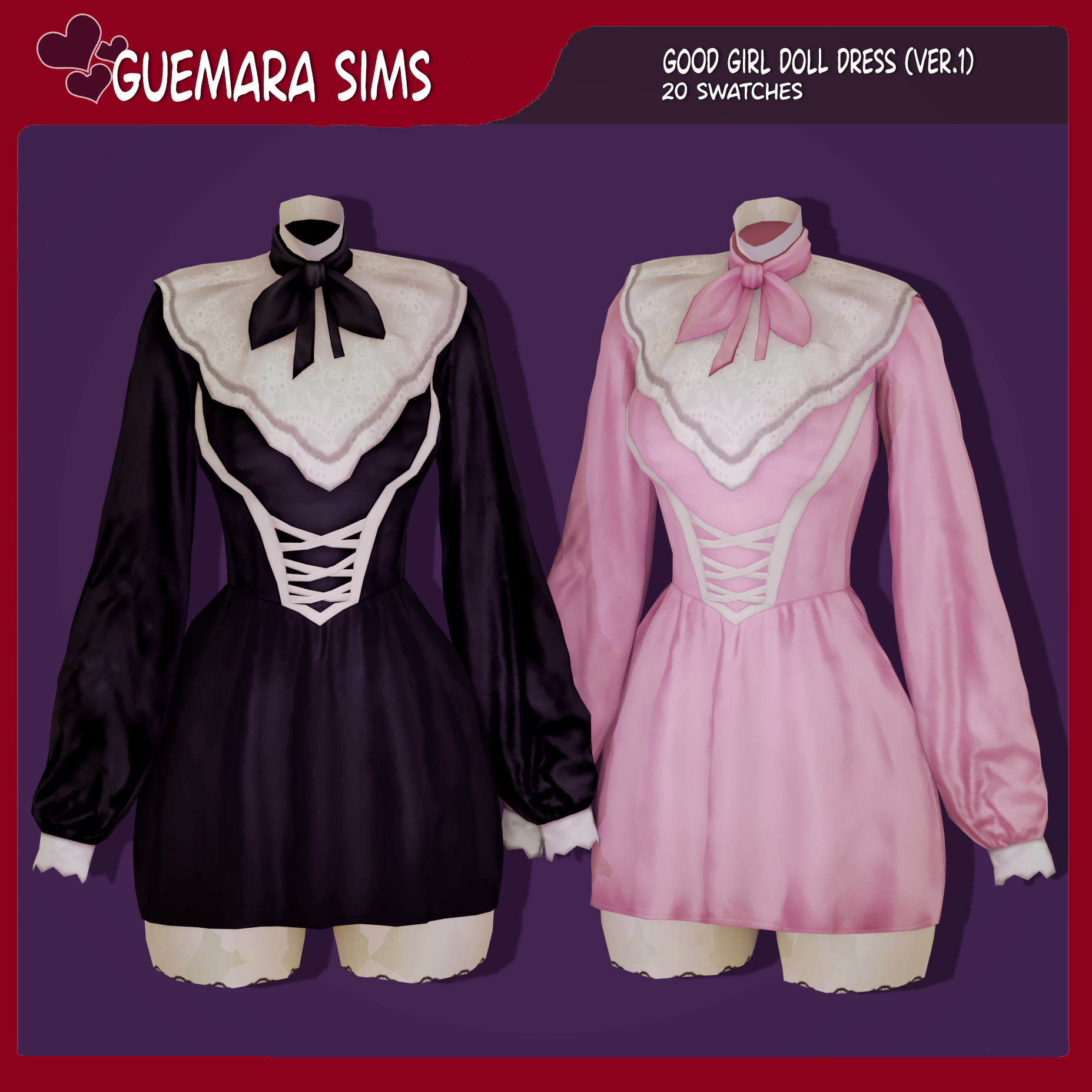Good Girl Doll Dress (Ver. 1) - The Sims 4 Create a Sim - CurseForge
