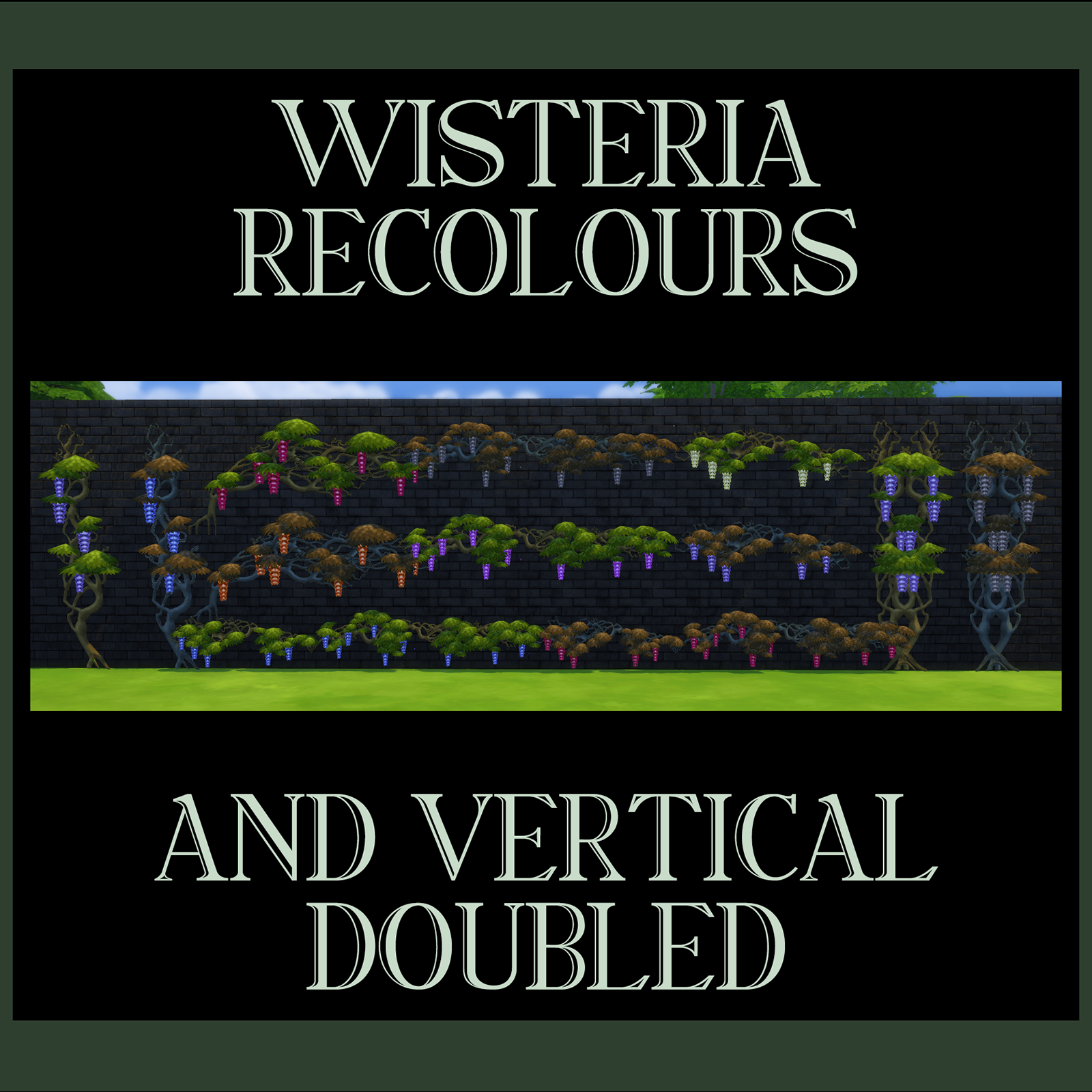 Download Wisteria Wall Deco - Multiple Sizes and Recolours - The Sims 4 ...