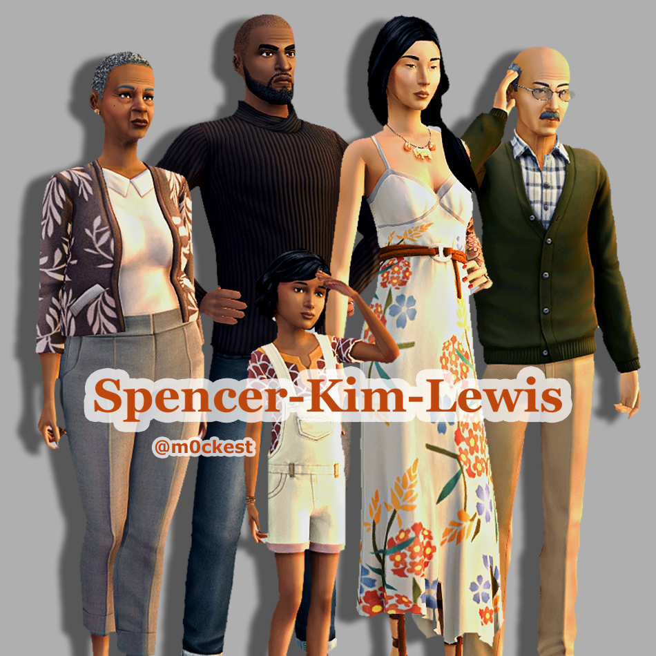 Spencer-Kim-Lewis Vanilla Makeover - The Sims 4 Sims / Households ...
