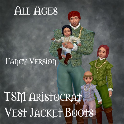 TSM Aristocrat Vest Jacket Boots Outfit for All Ages - Fancy Version ...